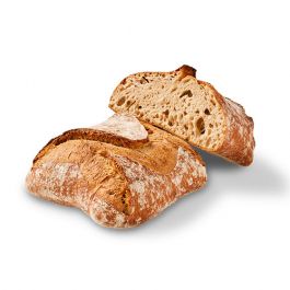 Pre-baked "pochon" bread by Frederic Lalos made with buckwheat ...