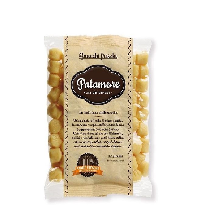 Ready-to-cook potato gnocchi - 1kg (frozen) - no preservative added