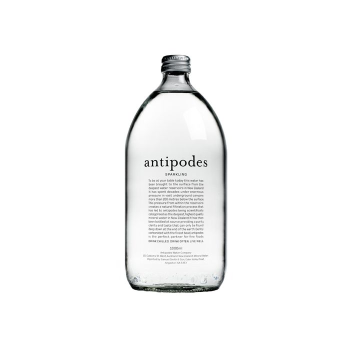 Antipodes sparkling mineral water in glass bottle - 24 x 500ml - one of ...