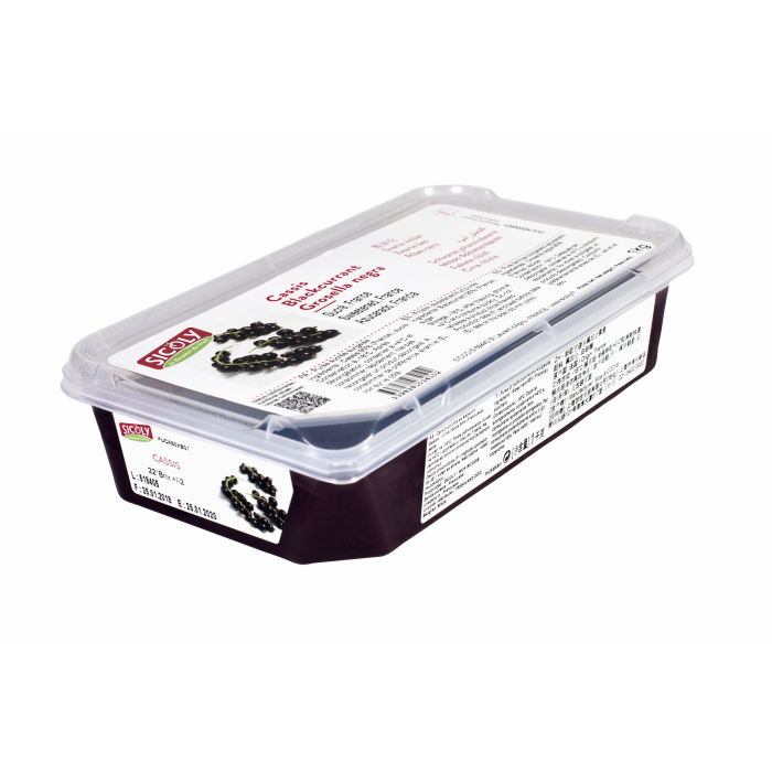 Frozen unsweetened blackcurrant Puree - 1kg - 100% natural, no ...