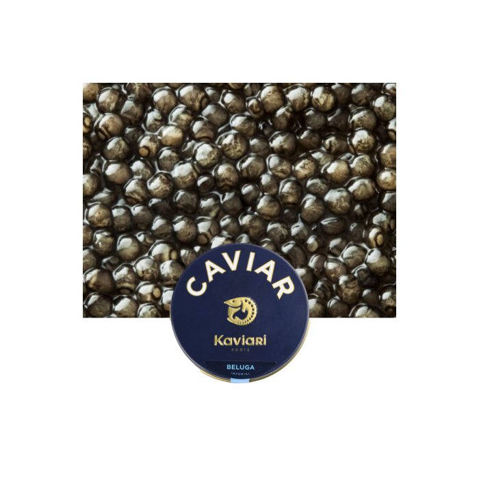 Imperial Beluga caviar from sturgeon "Huso Huso"
