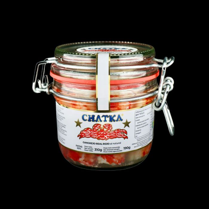 60% legs 40% shredded meat Russian Chatka King Crab in natural brine ...