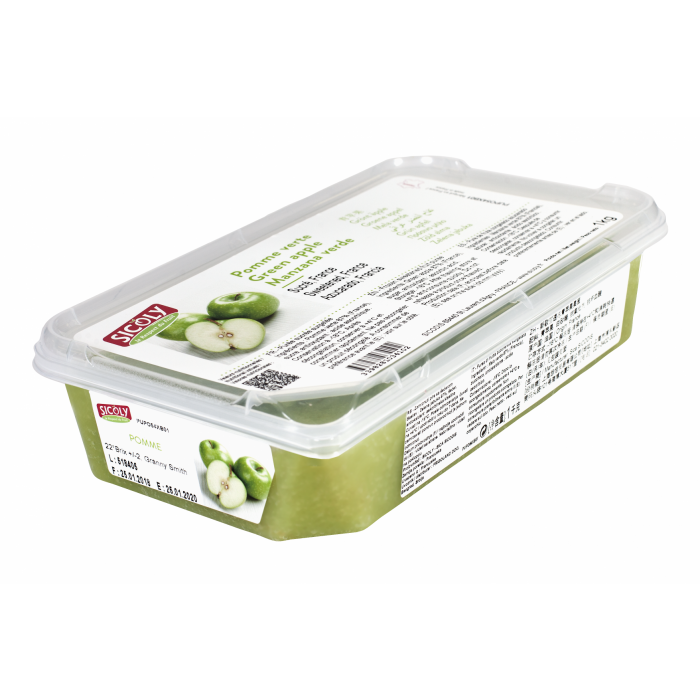 Frozen Granny Green Apple puree - 1kg - 100% natural, no preservative ...