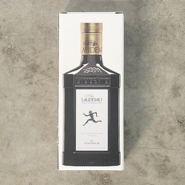 Laudemio extra virgin olive oil from Tuscany olive trees