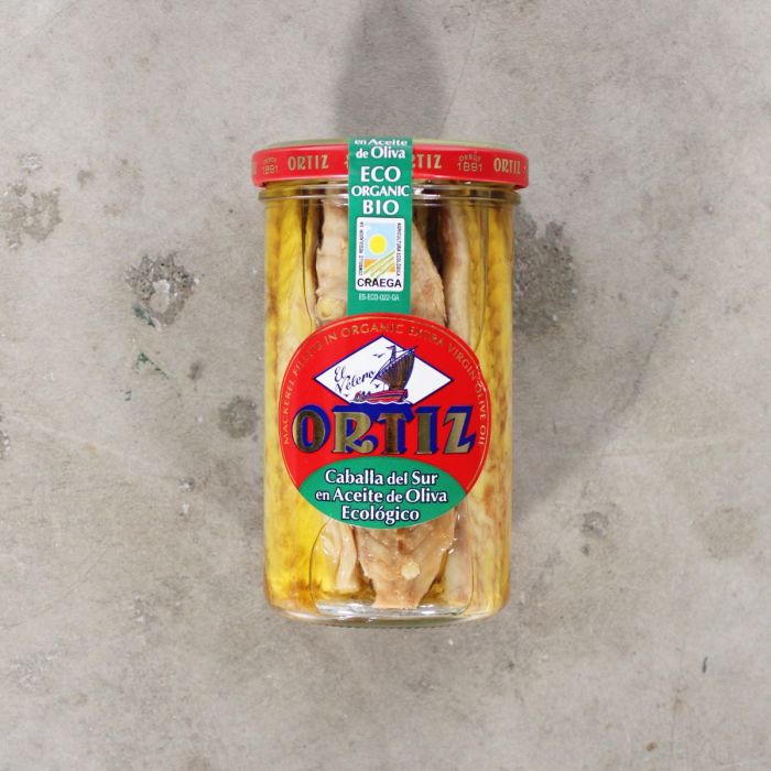 Mackerel fish fillet in organic extra virgin olive oil - 250g - full of ...