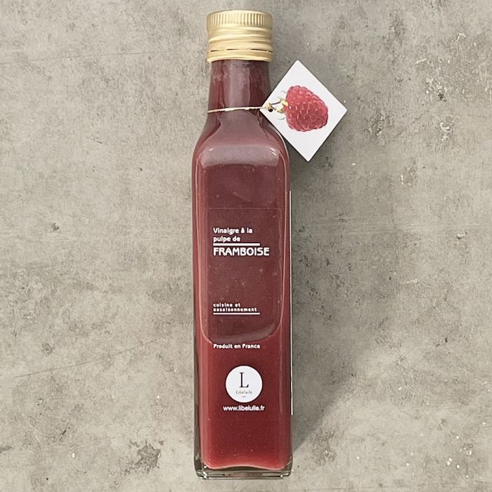 Raspberry fruit pulp vinegar - 250ml