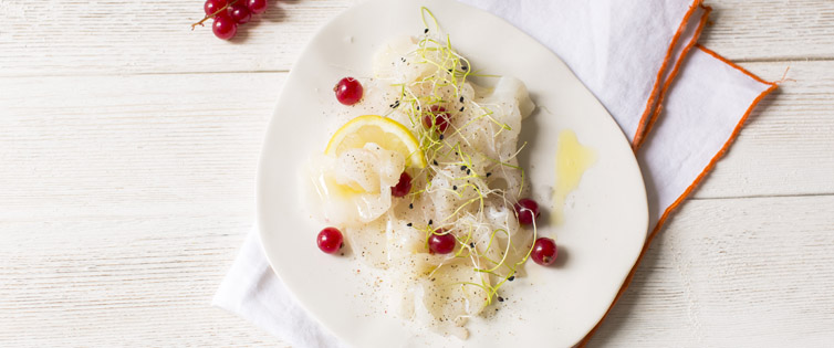 White fish carpaccio